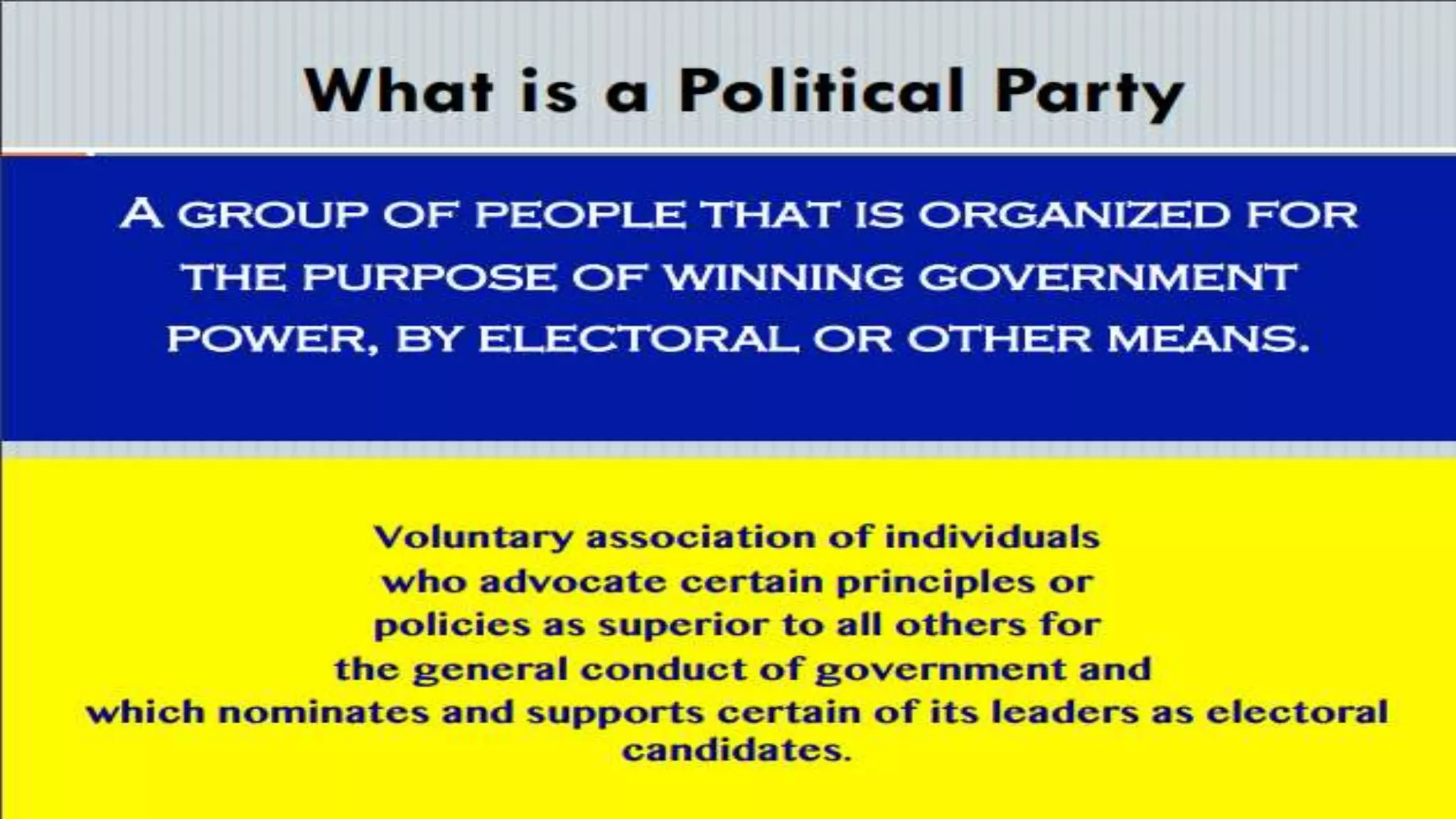 Lesson 10: POLITICAL PARTIES | PPTX