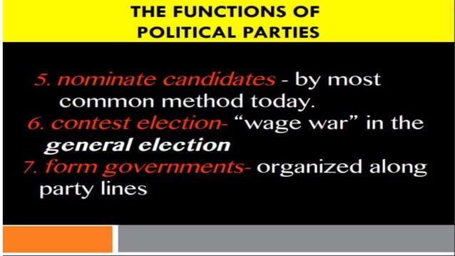 Lesson 10: POLITICAL PARTIES | PPTX | Elections | Politics