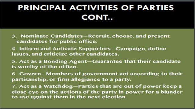 Lesson 10: POLITICAL PARTIES | PPTX | Elections | Politics
