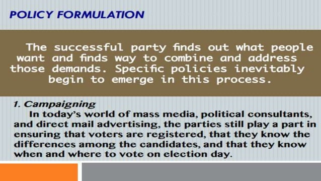 Lesson 10: POLITICAL PARTIES | PPTX | Elections | Politics