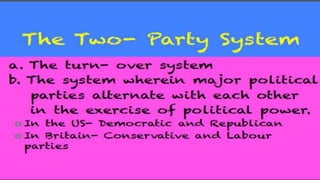 Lesson 10: POLITICAL PARTIES | PPTX