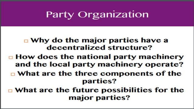 Lesson 10: POLITICAL PARTIES | PPTX | Elections | Politics