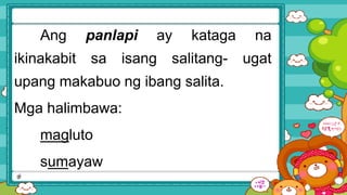 Salitang-Ugat at Panlapi | PPTX