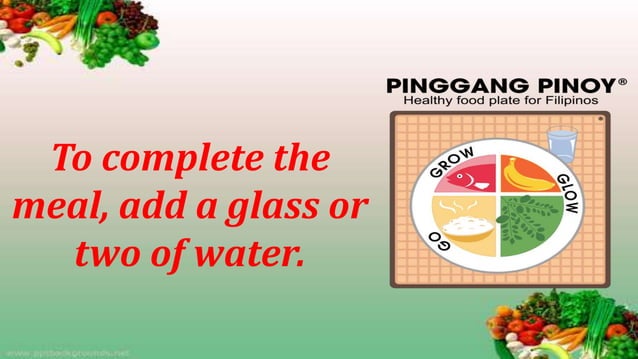 Food Pyramid and Pinggang Pinoy | PPTX | Healthy Cooking and Eating ...