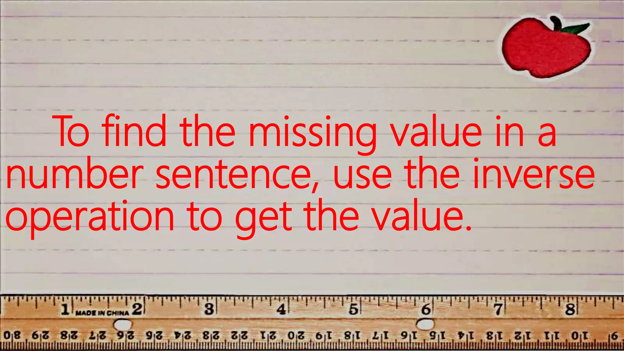 Solving Number Sentences | PPTX