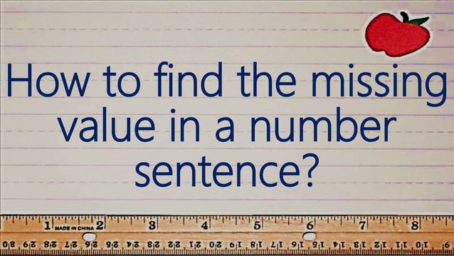 Solving Number Sentences | PPTX | Science