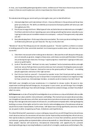 Lesson 1.Personal development | DOCX | Career Advice | Careers