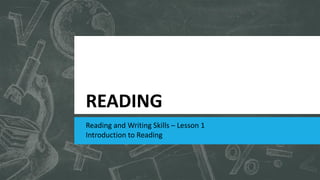 What is Reading | PPT