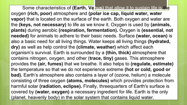 Characteristics of Earth that Sustain Life.pptx