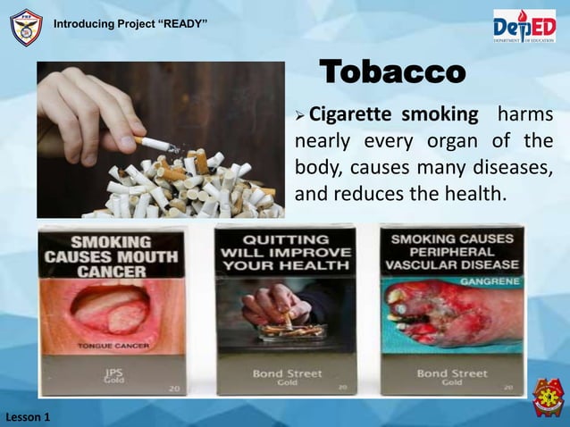 LESSON 1.pptx | Illegal Drugs, Tobacco, eCigarettes, Vaping, Alcohol ...