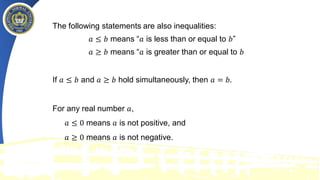 Lesson 1.2 NT (Equation and Inequalities).pdf | Programming Languages | Computing
