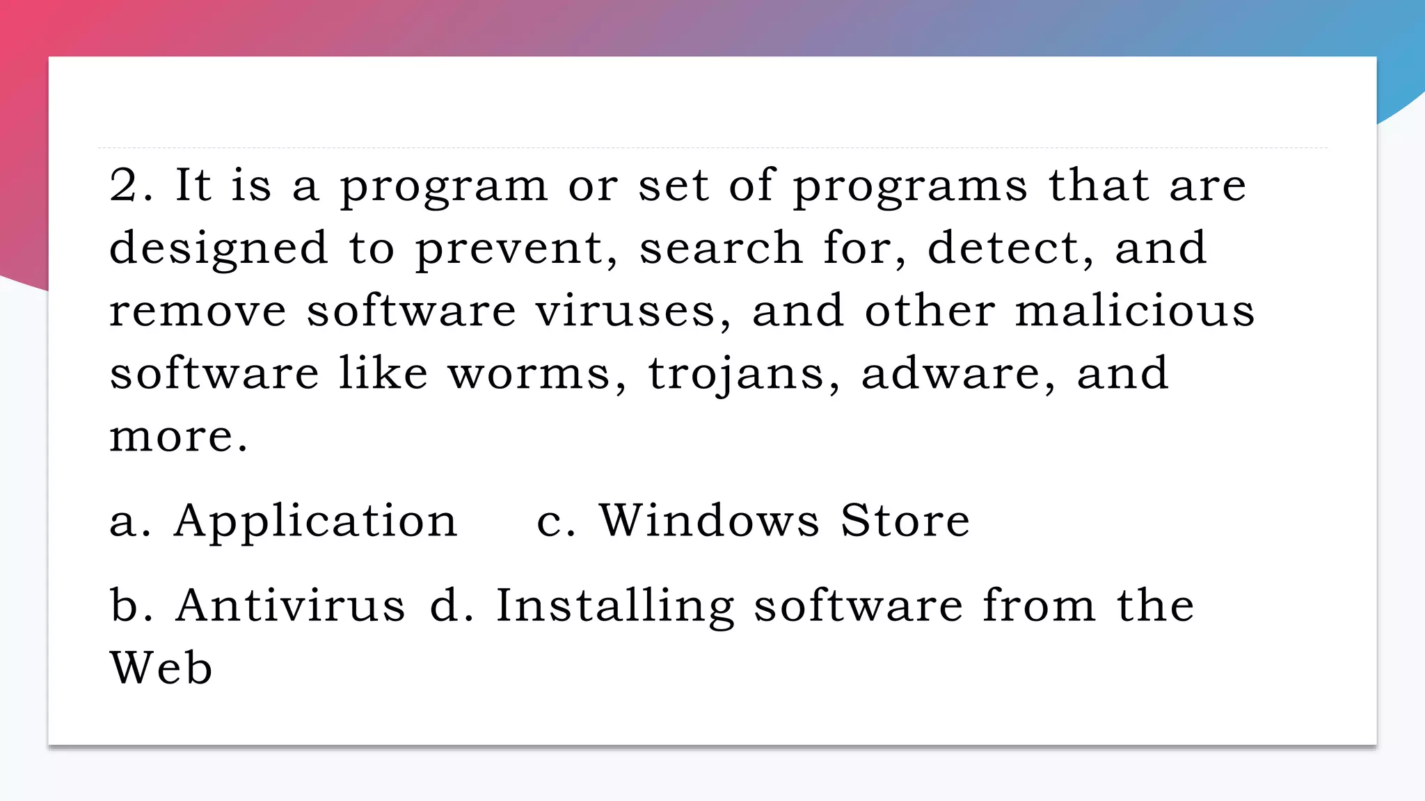 INSTALLING SOFTWARE | PPTX