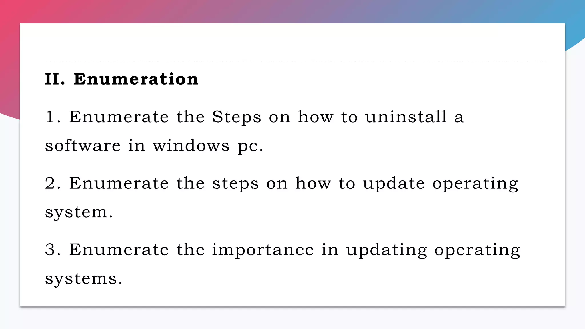 INSTALLING SOFTWARE | PPTX