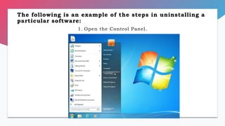 INSTALLING SOFTWARE | PPTX
