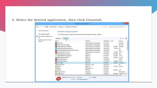 INSTALLING SOFTWARE | PPTX | Internet for Beginners | Internet