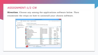 INSTALLING SOFTWARE | PPTX