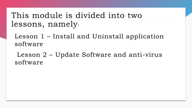 INSTALLING SOFTWARE | PPTX | Internet for Beginners | Internet