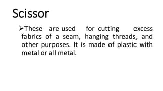 LESSON 1 Parts of sewing machine.. tools and equipment.pptx