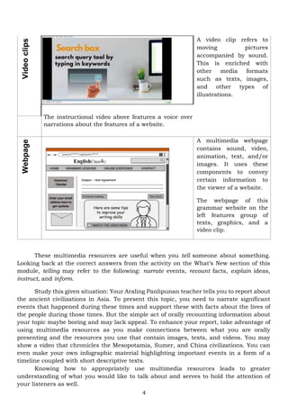 Lesson plan in English: Grade 7 Multimedia Resources | DOCX