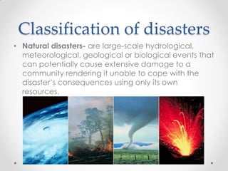 lesson 1.2 The Nature of Disaster and Risk Factor - Perspective of ...