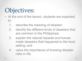 lesson 1.2 The Nature of Disaster and Risk Factor - Perspective of ...