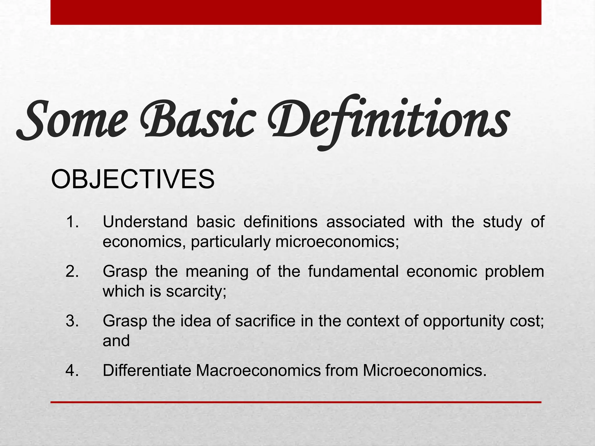 Some Basic Definitions of microeconomics | PPT Some Basic Definitions of microeconomics | PPT
