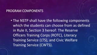 NATIONAL SERVICE TRAINING PROGRAM 1 LEGAL BASIS.pptx
