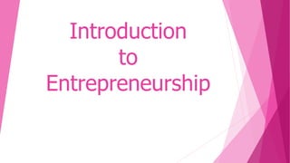 Introduction to Entrepreneurship Grade 12 | PPTX
