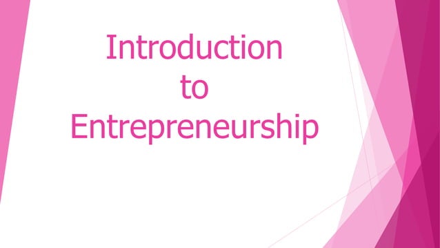 Introduction to Entrepreneurship Grade 12 | PPTX