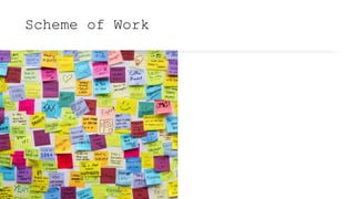 Scheme of Work - Powerpoint Template for Tutors | PPTX