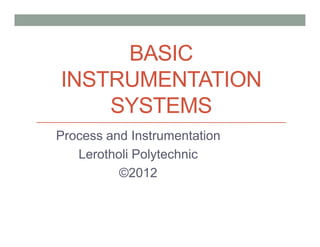 Lesson[1].pdf process and instrumentation notes | PPT