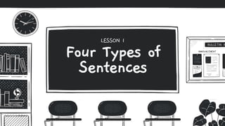 Lesson 1 Four Types of Sentences. Interrogative, Imperative ...