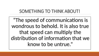 Media and Information Literacy lesson two | PPTX