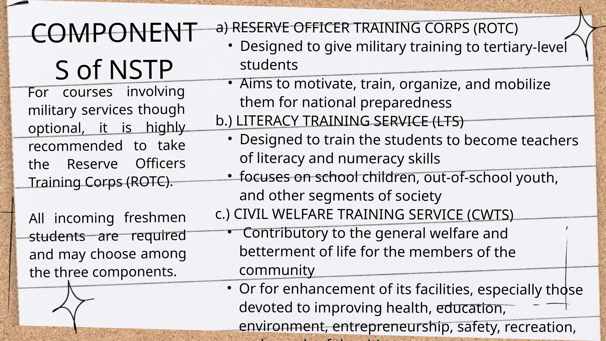 National Service Training Program (CWTS) pptx | PPTX