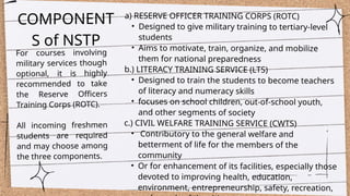 National Service Training Program (CWTS) pptx | PPTX