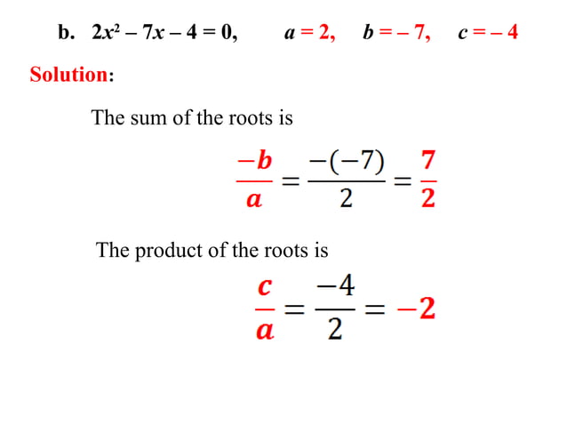 Lesson 1.4 - The Nature of Roots of Quadratic Equations.pptx