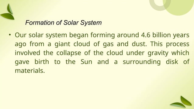 Origin and Structure of the Earth: Universe and Solar System | PPTX