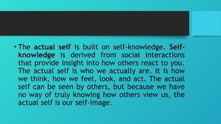 PerDev Knowing and Understanding Oneself | PPTX