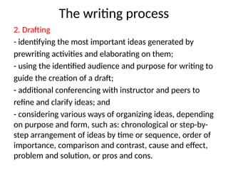 LESSON 1- academic writing and writing process | PPTX | Freelance ...