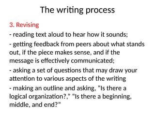 LESSON 1- academic writing and writing process | PPTX