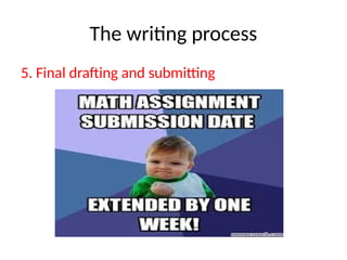 LESSON 1- academic writing and writing process | PPTX