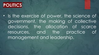 Philippine Politics and Governance Lesson 1 | PPTX
