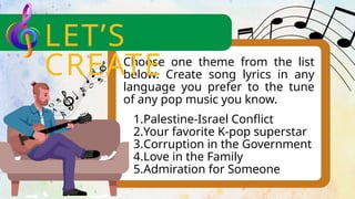 Q1 LESSON IN MUSIC AND ARTS (GRADE 7- WEEK 1) | PPTX