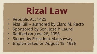 Lesson 1. Rizal Law Powerpoint Presentation.pptx