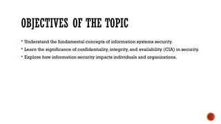 Introduction to Information Systems Security | PPT