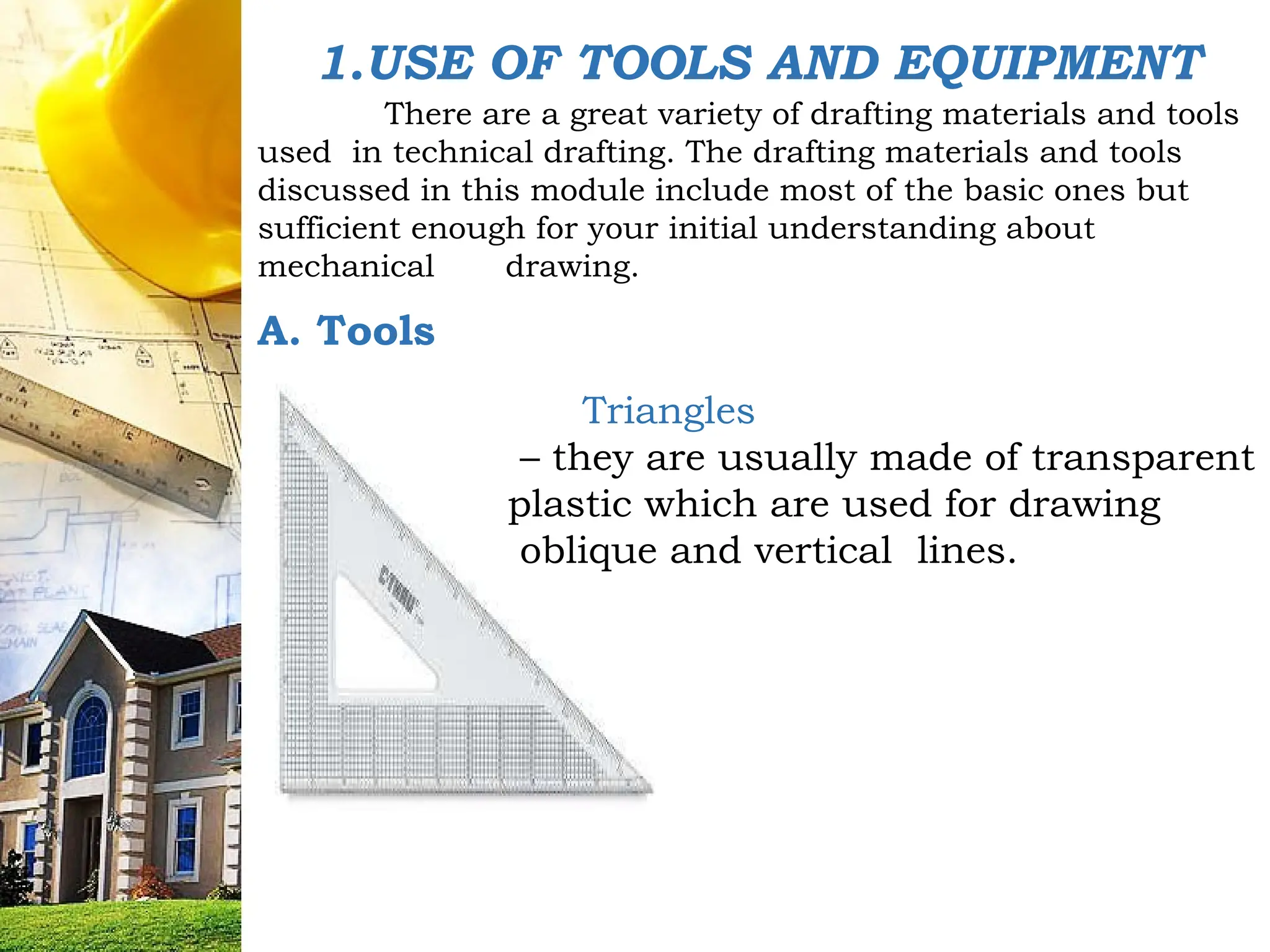 Lesson 1.iNTRODUCTION TO tECHNICAL dRAFTING | PPTX