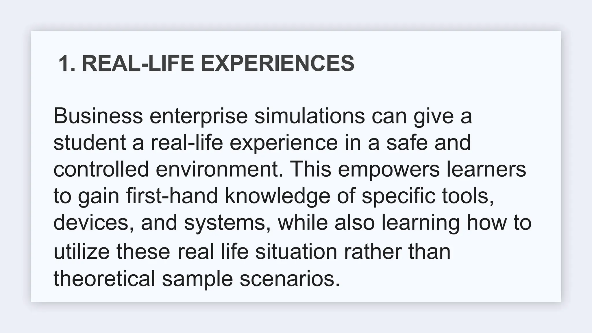 Introduction: Business Enterprise Simulation | PPTX