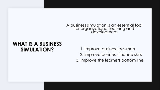 Introduction: Business Enterprise Simulation | PPT
