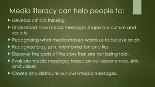 lesson 1.1.pptx talks aboutthe media and information literacy. | PPT