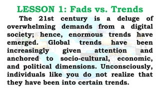 TRENDS, networks and critical thinking in the 21st century ...